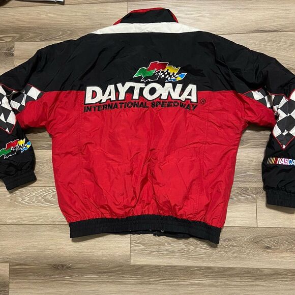 Jackets & Coats | Vintage Nascar Racing Jacket Mens Large Red Kudzu ...